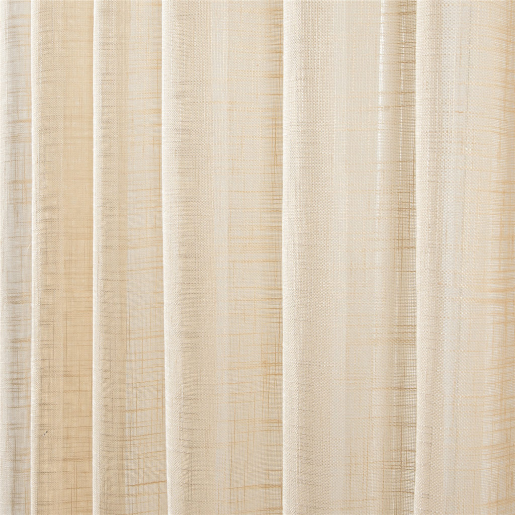 Rideaux transparents en lin beige • Le roi du Rideau